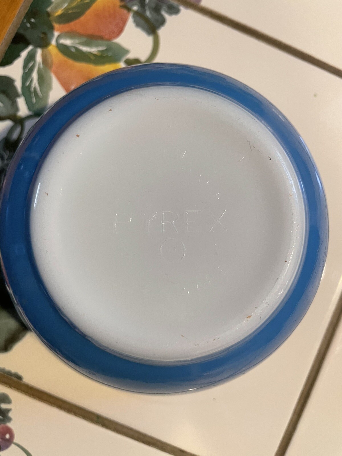 Vintage Blue Pyrex Bowl 1 1/2 Quart Snowflake Garland Pattern | eBay