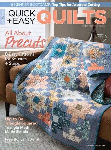 QUICK + EASY QUILTS MAGAZINE | AUG/SEPT 2022 | ALL ABOUT PRECUTS | eBay