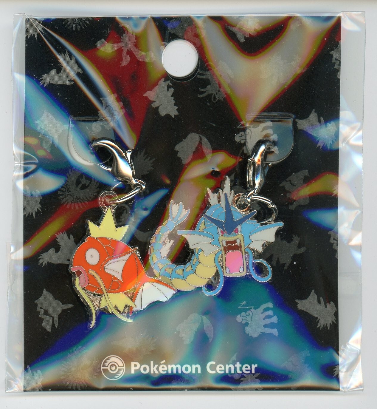 Pokemon Center Magikarp Gyarados Metal Keychain Charm Clip New Sealed ...