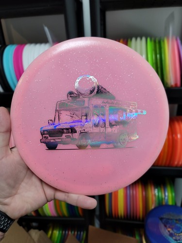 Infinite Discs Ra C-Blend GLOW Metal Flake Pink 180g #2 Disc Golf ...