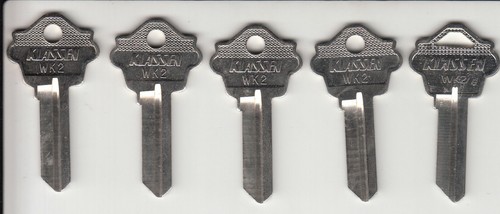 lot of 5 Klassen WK2 Key Blanks Weslock 5 pin #12344 1175N equiv | eBay