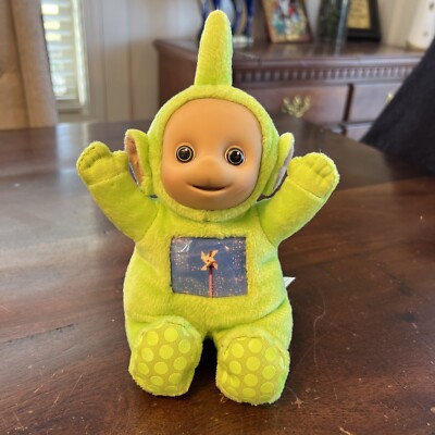 Vintage 2003 Teletubbies Dipsy 8” Green Plush! Windmill Belly Ragdoll ...