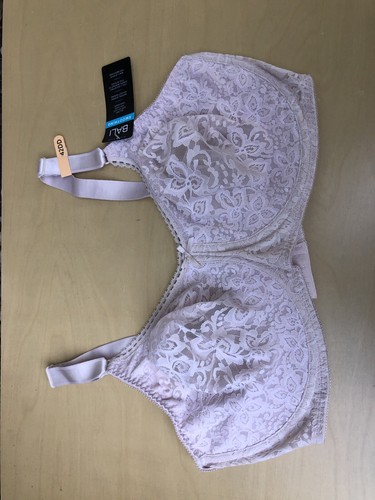 Bali Bra Womens Hush Pink Floral Lace'n Smooth Seamless Underwire ...