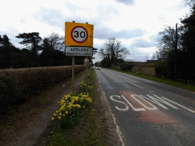 Photo 6x4 Appleby village sign c2016 | eBay UK