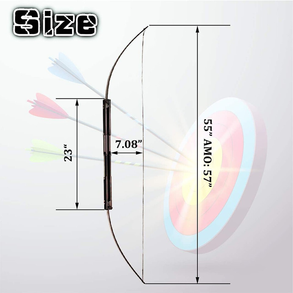 Archery Folding Bow Hunting Tactical Survival Bow Bowfishing Shooting ...