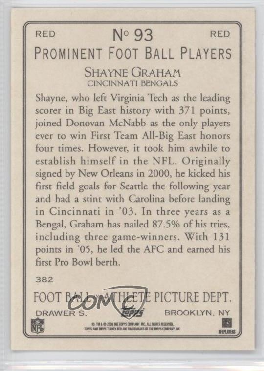 2006 Topps Turkey Red - Red #93 Shayne Graham (RC) for sale online | eBay