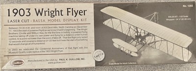 Guillow's 1903 Wright Flyer Balsa Model Display Kit ︎ 1/20 Scale ︎ NOS ...