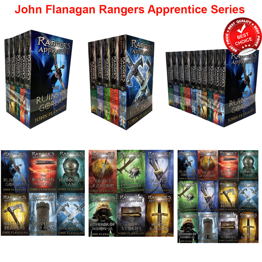 Rangers Apprentice Series collection John Flanagan Books Set Fantasy ...