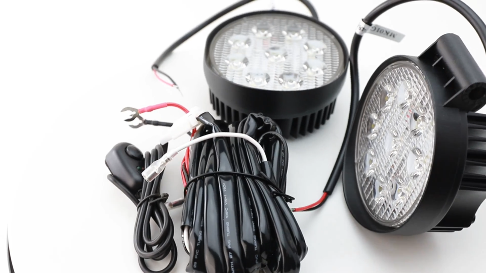 54W High Power Rally Style 4.7" LED Fog Driving Lights For 15-17 Ford ...