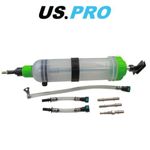 US PRO Fuel Retriever Syringe 1.5 Ltr Suction Pump Fuel Tank Drainer ...