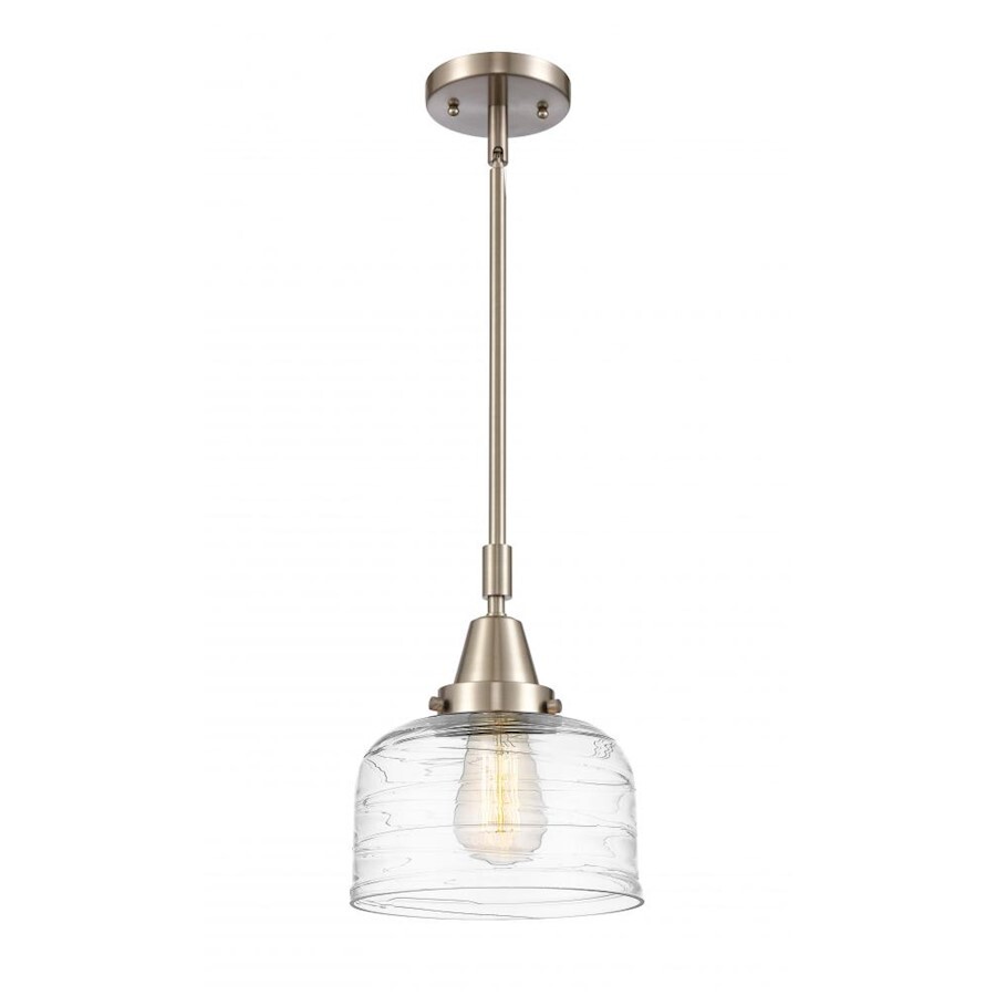Innovations Caden Bell 8" 1 Light LED Mini Pendant SN/Deco - 447-1S-SN ...