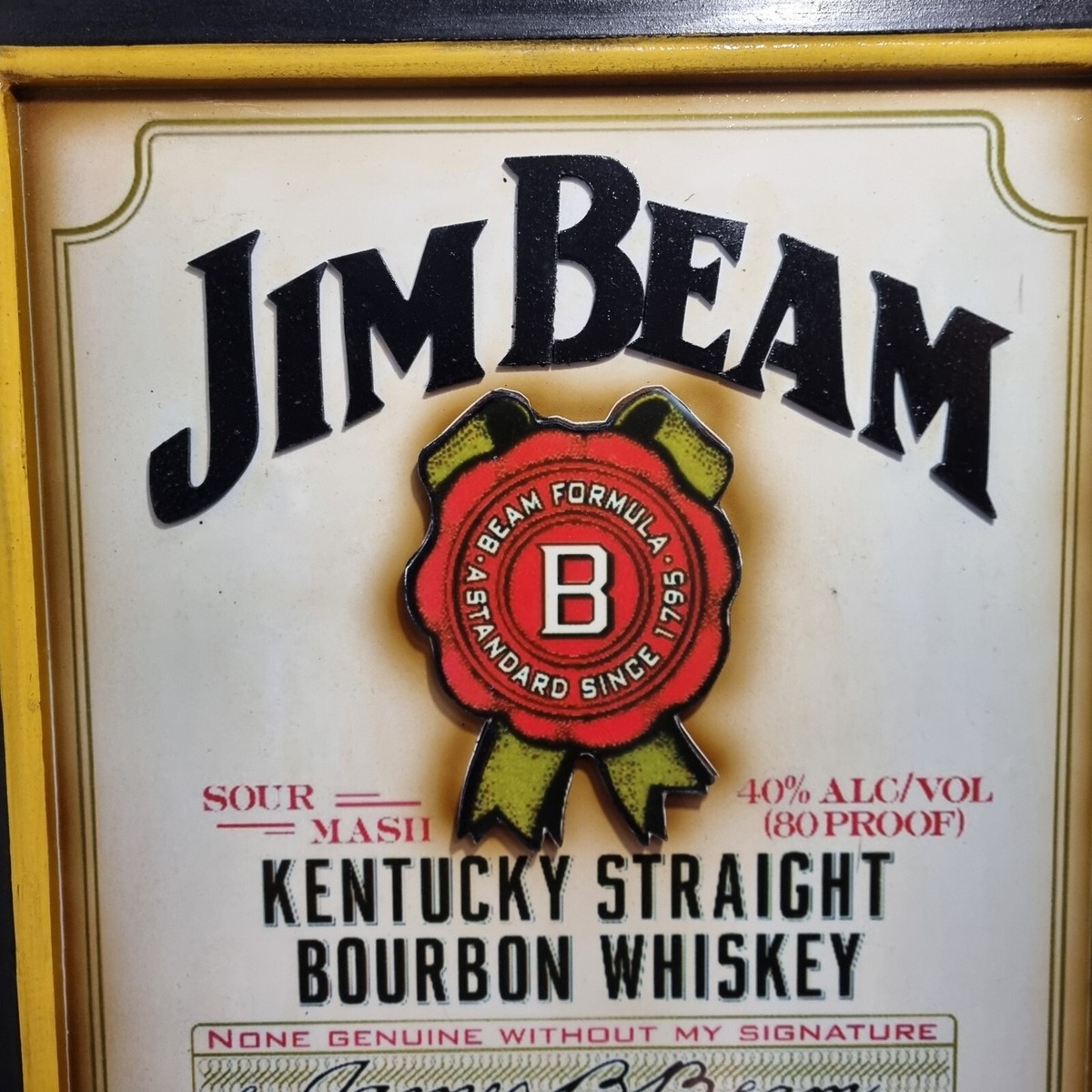Jim Beam Font 2But Jim Beam Beer 3x5' Novelty Flag Banner White