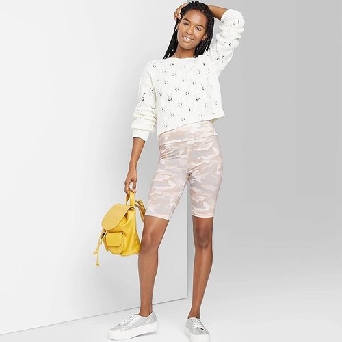 Wild Fable Bike Short Women’s White Camo Print Size: Medium, New | eBay