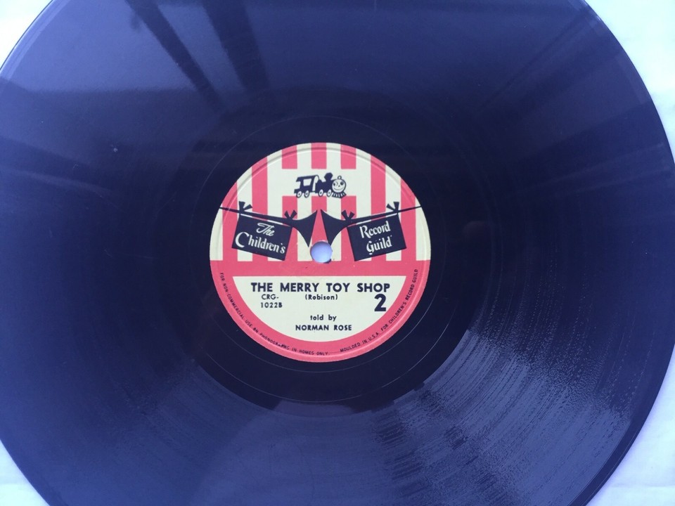 Kiddie Record 78rpm “The Merry Toy Shop” The Children's Record Guild # ...
