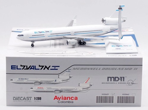 JC Wings XX20629 El Al McDonnell Douglas MD-11 N278WA Diecast 1/200 AV ...