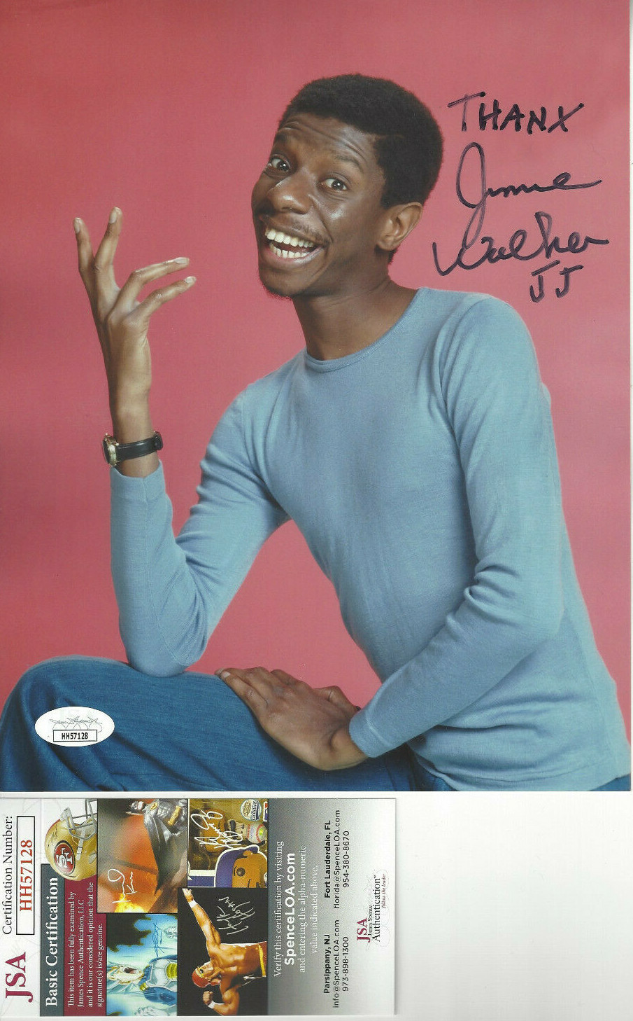 GOOD TIMES - JJ Jimmy Walker autographed 8x10 color happy photo JSA ...