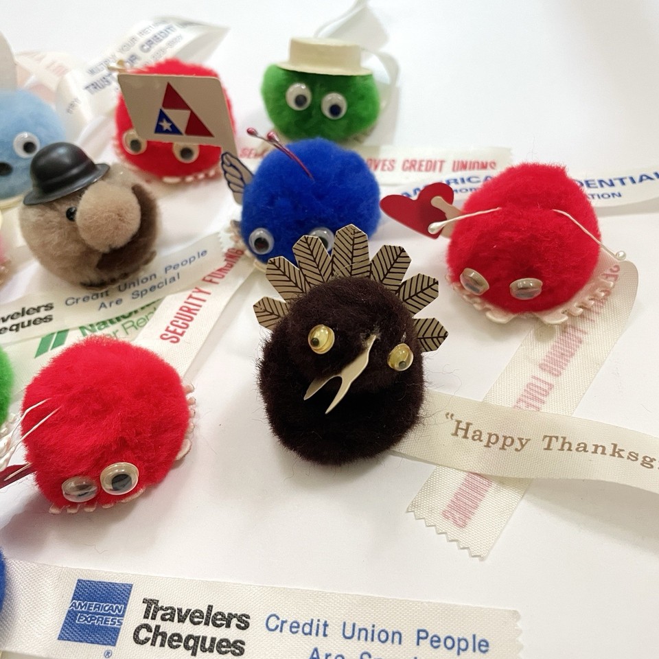 Weepuls Lot Of 14 Vintage 70s 80s Googly Eye PomPoms w/Feet Bunny ...