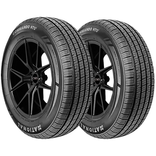 (QTY 2) LT265/70R17 National Commando HTS 2 121/118S LRE Black Wall ...