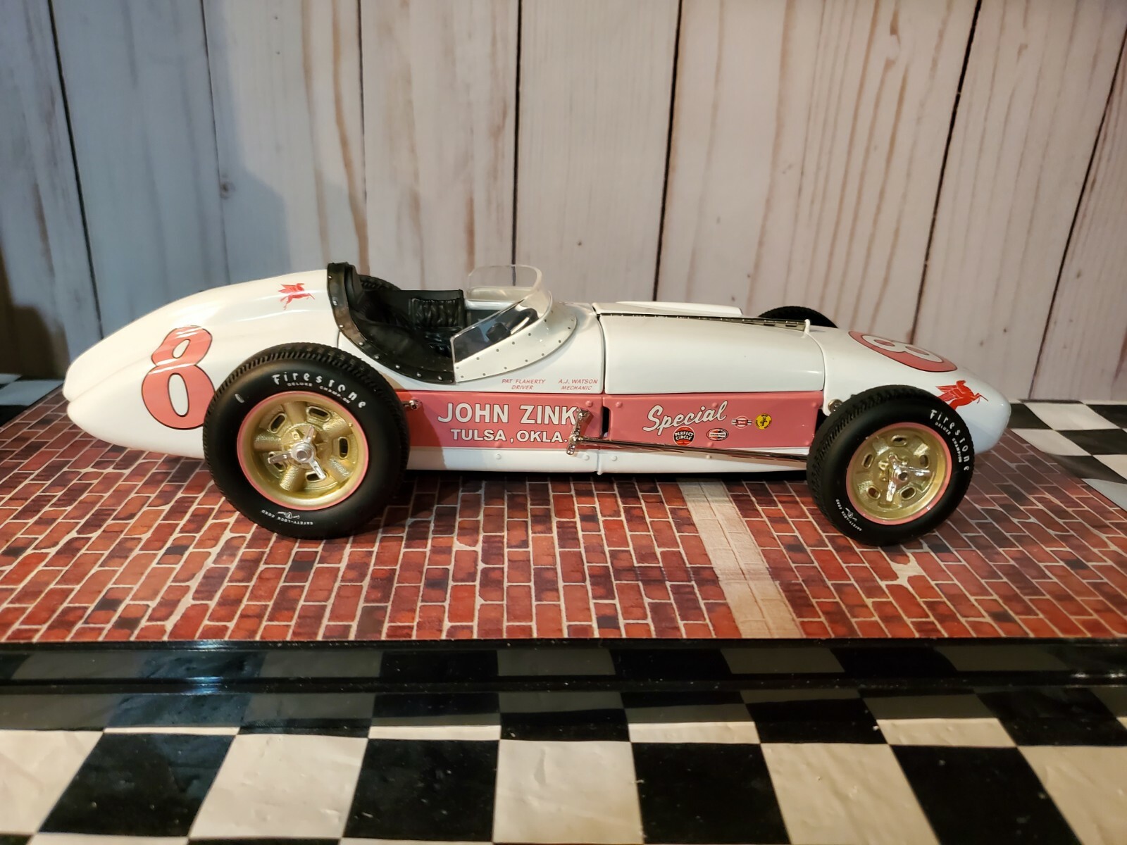 Carousel 1 1956 Pat Flaherty #8 Indy 500 Winner 1:18 Scale Diecast Race ...
