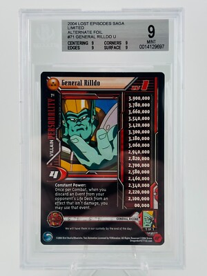 1x DBGT TCG GENERAL RILLDO LV1 HOLO FOIL LOST EPISODES LIMITED POP 1 ...
