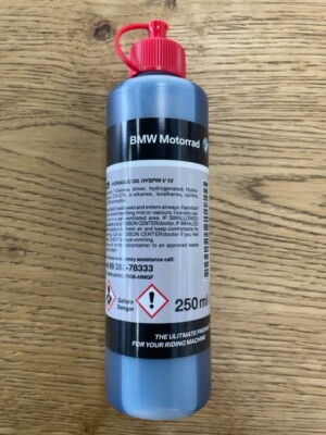 GENUINE BMW MOTORRAD HYDRAULIC OIL HYSPIN V10 250ML P/N 21522455540 ...