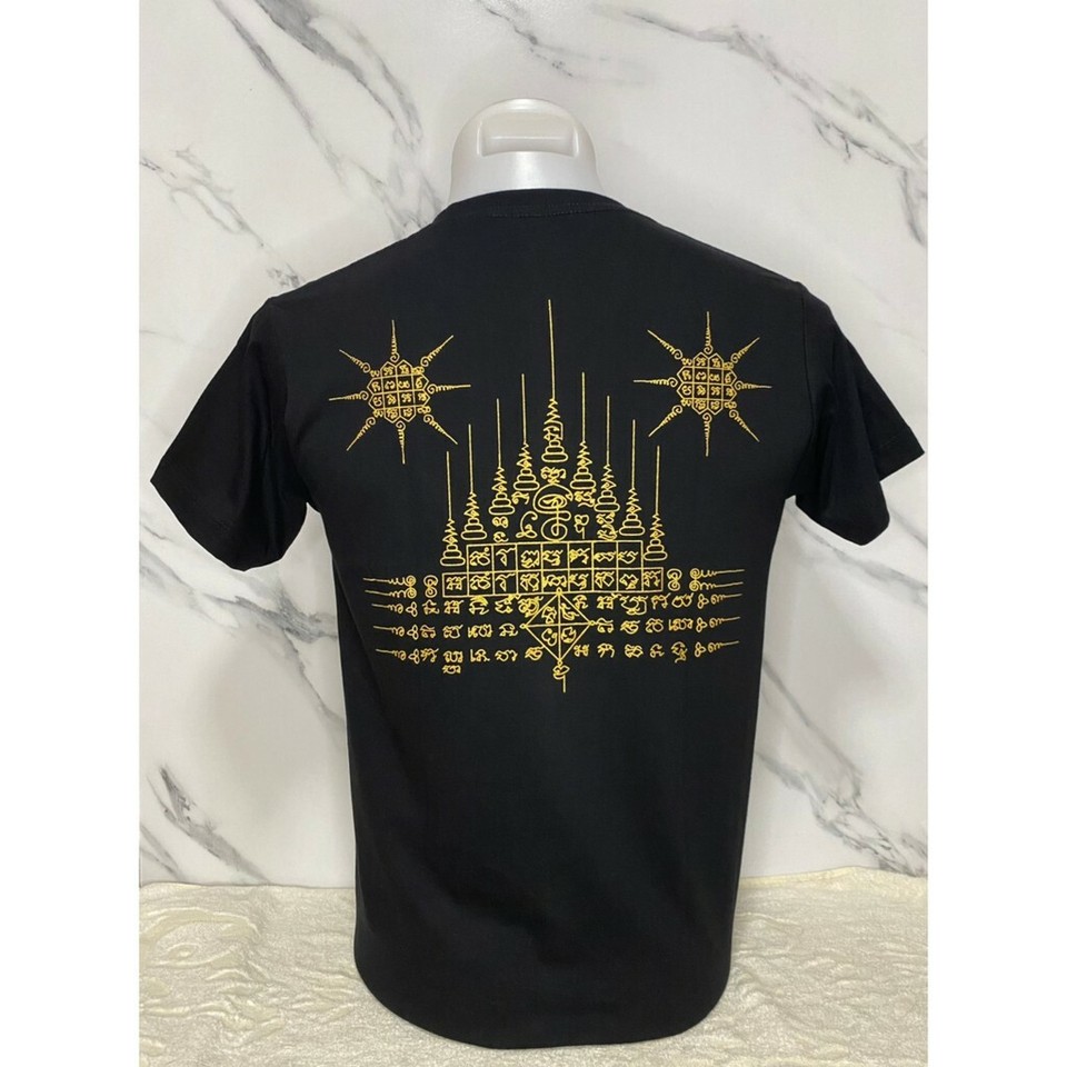 T Shirt Pha Yant Hanuman Yantra Singha Talisman Cloth Muay Thai Buddha ...