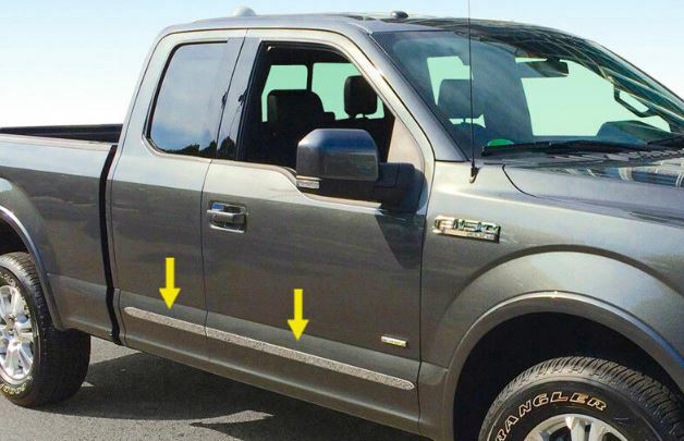 Stainless Body Side Molding Trim 2015-2020 F150 SuperCab 1.5'' 4PC | eBay