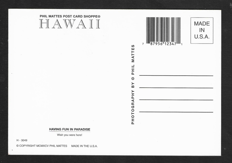 Aloha from HAWAII / Multi-view of Four Sexy Girls / Phil Mattes ...