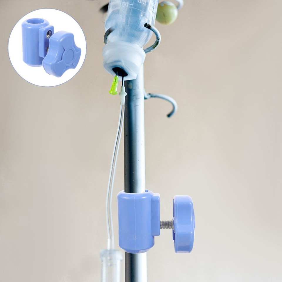 Pole Connector Lab Stand Clamp Reusable Saline Adjuster Iv Replacement ...