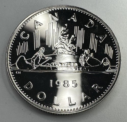 1985 Canadian Proof-Like Dollar Coin Uncirculated from Royal Canadian ...