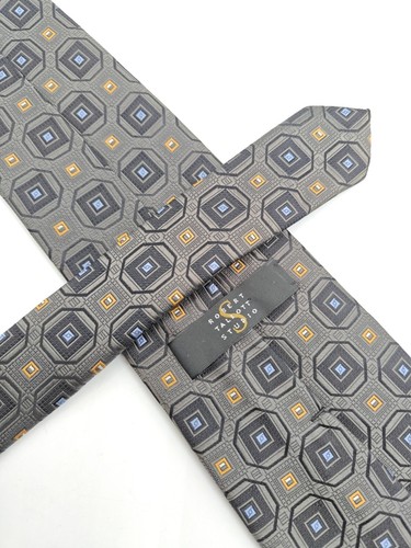 🇺🇲 New Robert Talbott Studio Silk Tie Made In USA 59x3.75 Gray Geometric | eBay