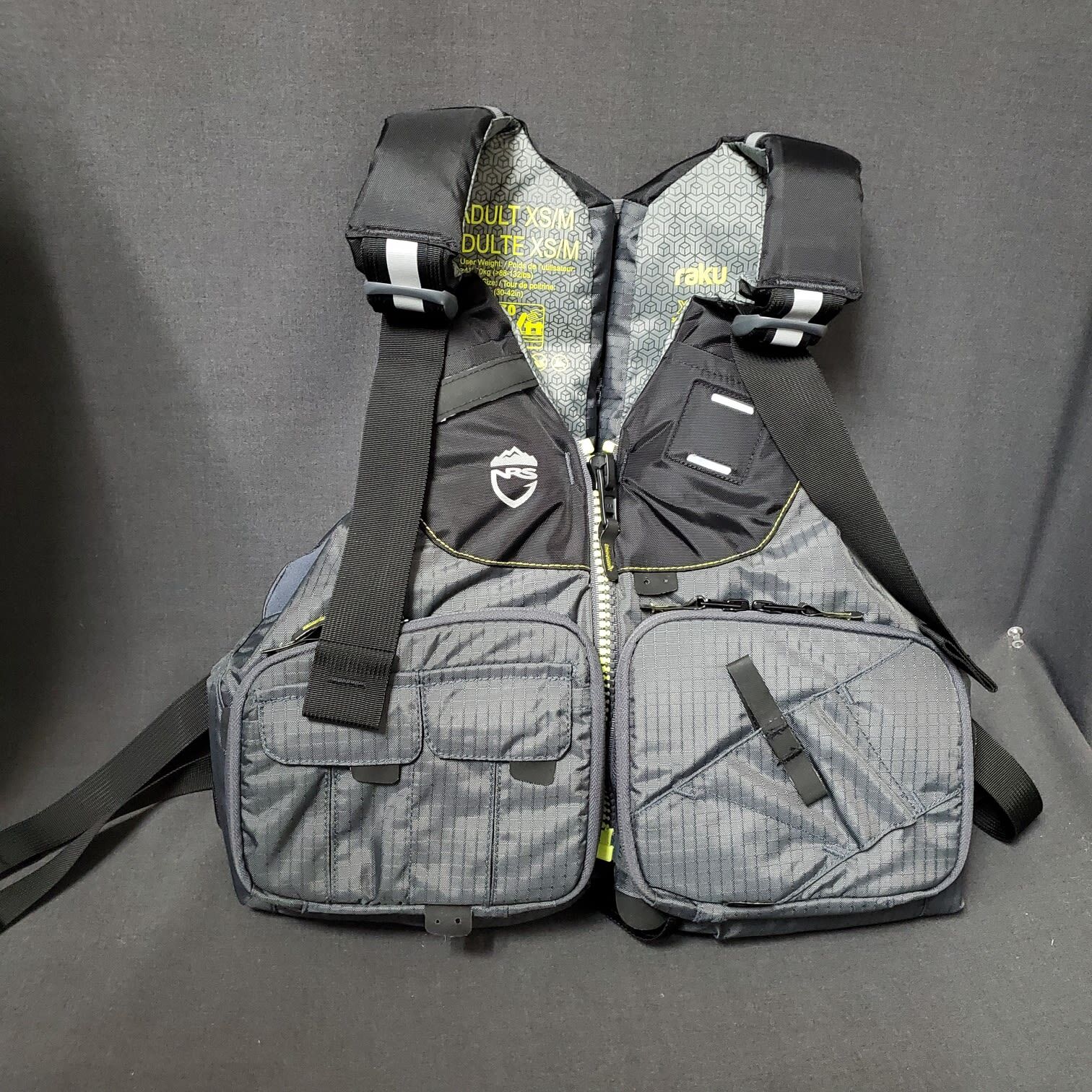 NRS Raku Fishing PFD, Charcoal, X-Small/Medium | eBay