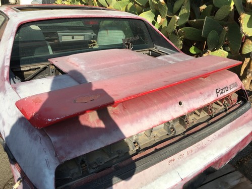 1984-1988 Pontiac Fiero Rear Deck Lid with Spoiler | eBay