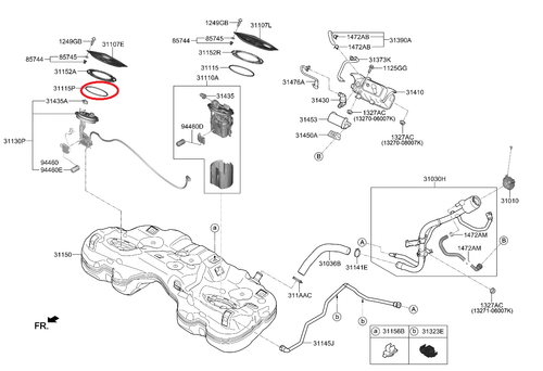STINGER CK FUEL PUMP PACKING 2018-2020 - GENUINE NEW KIA | eBay Australia
