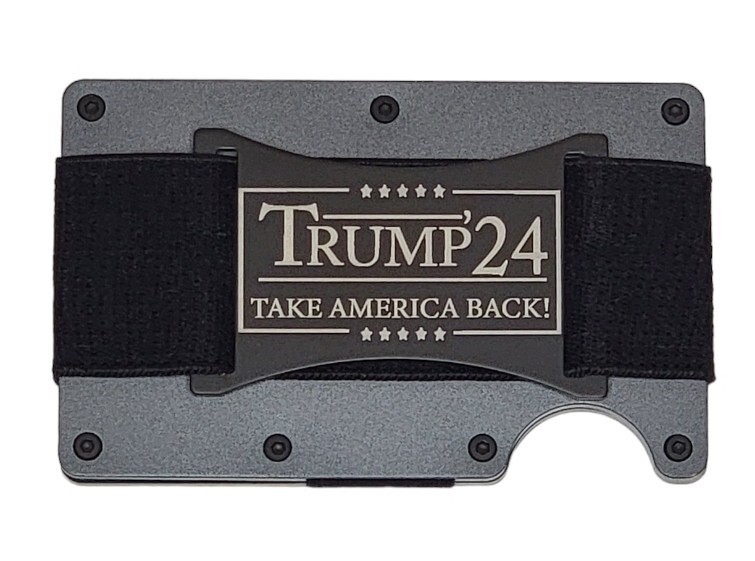 Engraved In USA, "Trump Legend," Slim Wallet, RFID Blocking Aluminum ...