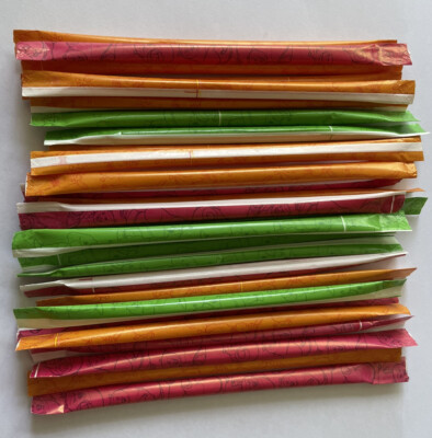 20 x Sherbet straws - rainbow dust sherbert Party Bag Fillers Swizzels ...
