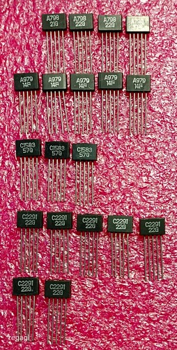 2SA798 2SA979 2SC2291 2SC1583 Genuine MITSUBISHI Transistor NOS +40 ...