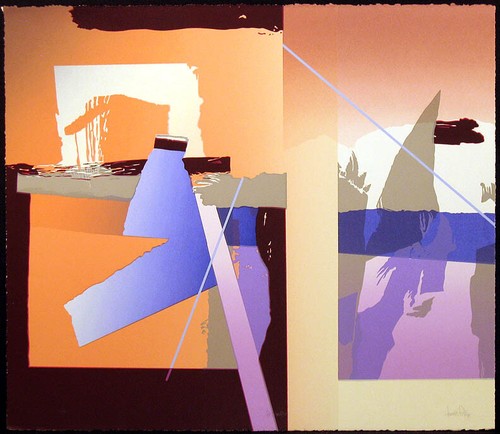 Dennis Frings "Intrusion" Signed Numbered Serigraph Artwork, abstract ...