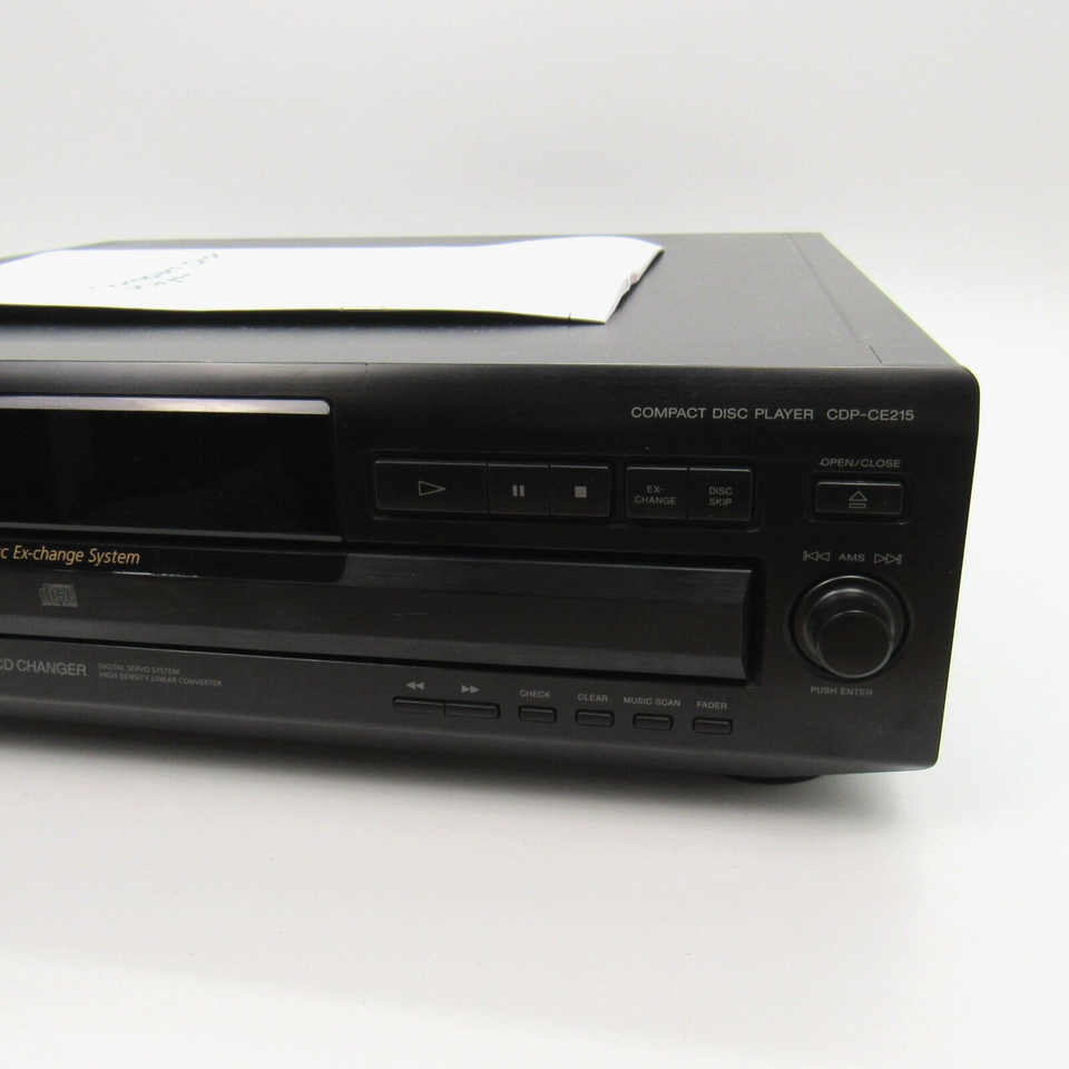 Sony 5 Disc CD Player Compact Disc Multi Changer Tray TESTED CDP-CE215 ...