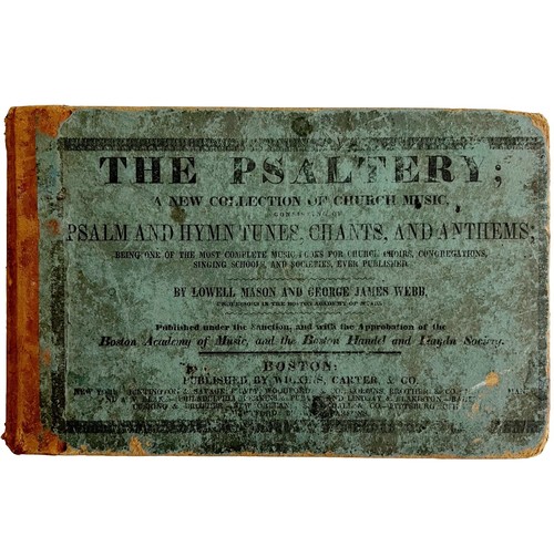 Psaltery Church Music Hymns Psalms 1846 Victorian Song Book Rare Boston ...