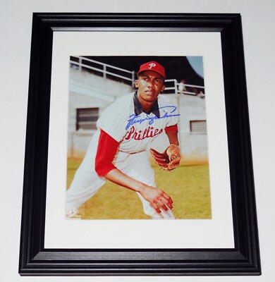 FERGUSON JENKINS AUTOGRAPHED 8X10 COLOR PHOTO (FRAMED & MATTED ...