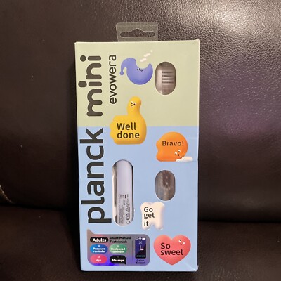 NEW Planck Mini Smart Toothbrush by Evowera Ages 6-9 Blue | eBay