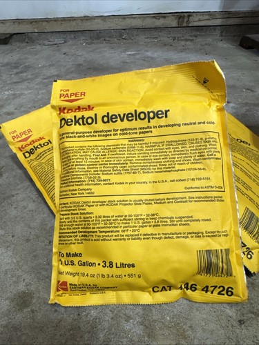 KODAK Dektol 1 Gallon Developer CAT 146 4726 | eBay