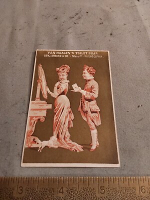 Victorian Trade Card Van Haagen's Toilet Soap Ben Brooke Philadelphia Pa | eBay