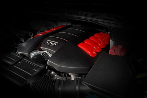 Genuine Holden New Pitch Black & Red Engine Cover for VF Commodore 6.2 ...