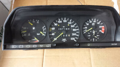 87001169 Mercedes W124 Instrument Cluster Speedometers - Cockpit ...