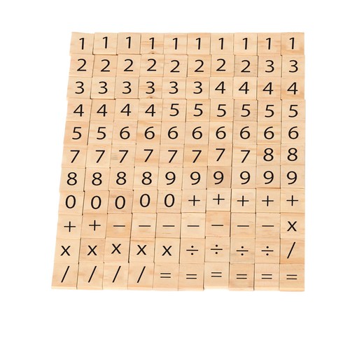 110 Number Wooden Tiles Scrabble Scrapbooking Handcraft Letter Set ...