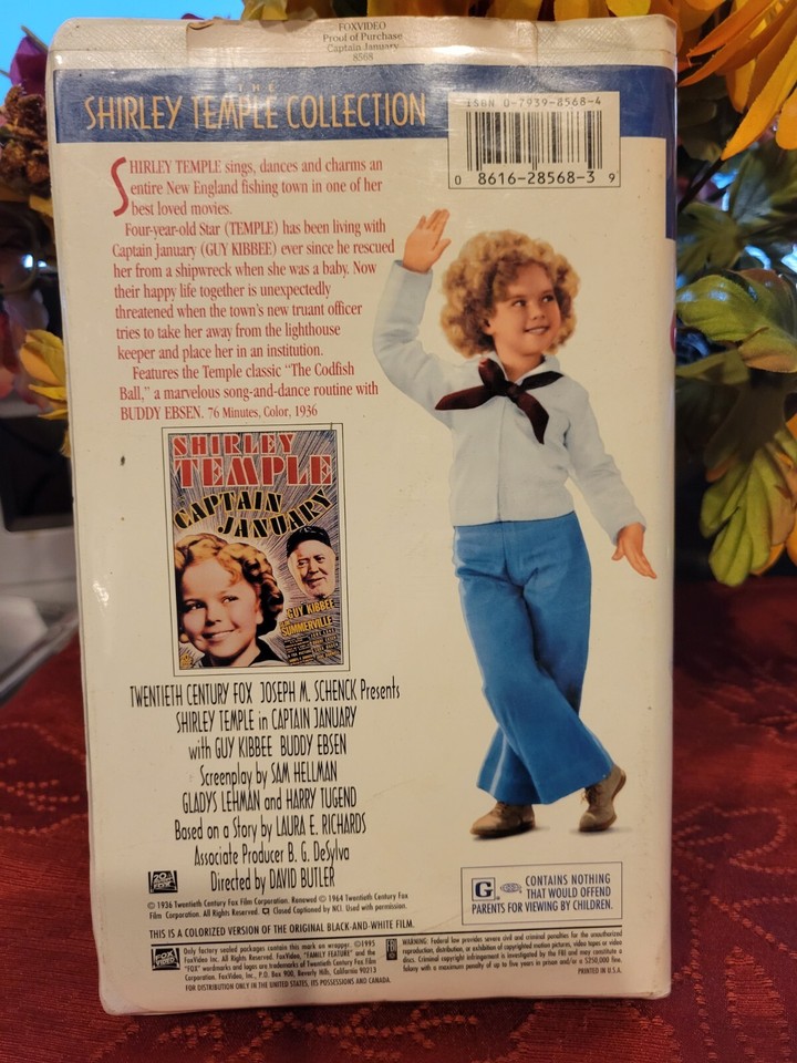 Captain January (VHS, 1995) 86162856839| eBay
