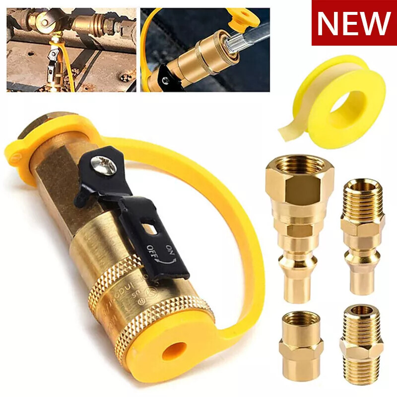 RV Quick Connect Fittings BBQ Grill Adapter 1/4" NPT Propane Hose ...