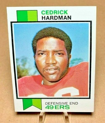 1973 TOPPS 🏈 CEDRICK HARDMAN #412, S.F. 49ers - EX/NM | eBay